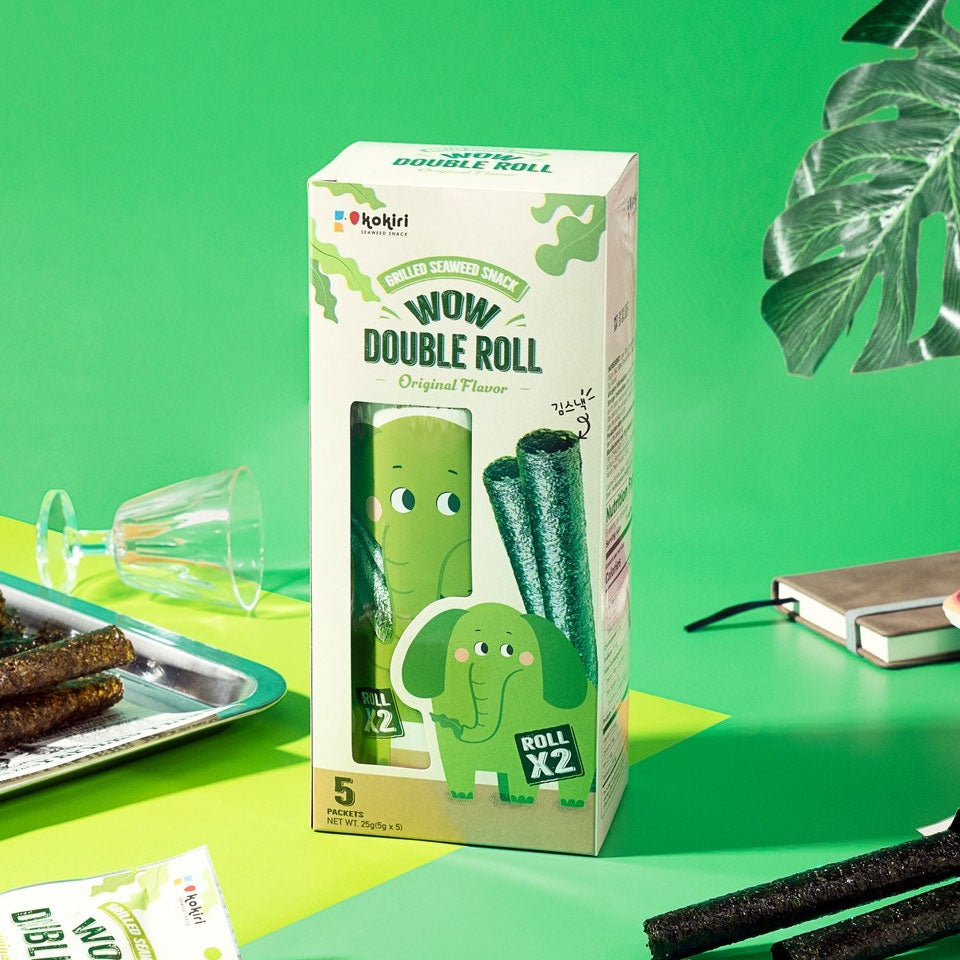 Kokiri - Wow Double Roll Original Flavour Grilled Seaweed Snack (5/pac ...