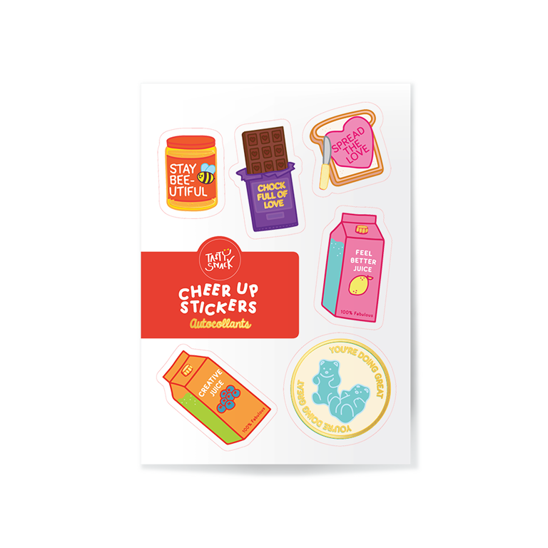 Cheer Up! Sticker Pack – Tasty Snack Asia